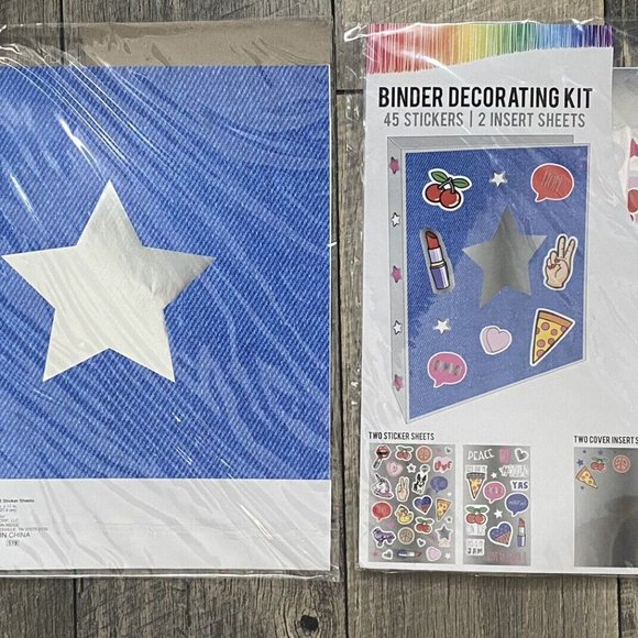 Other | 8 School Binder Decorating Kits 45 Stickers And 2 Insert Sheets ...